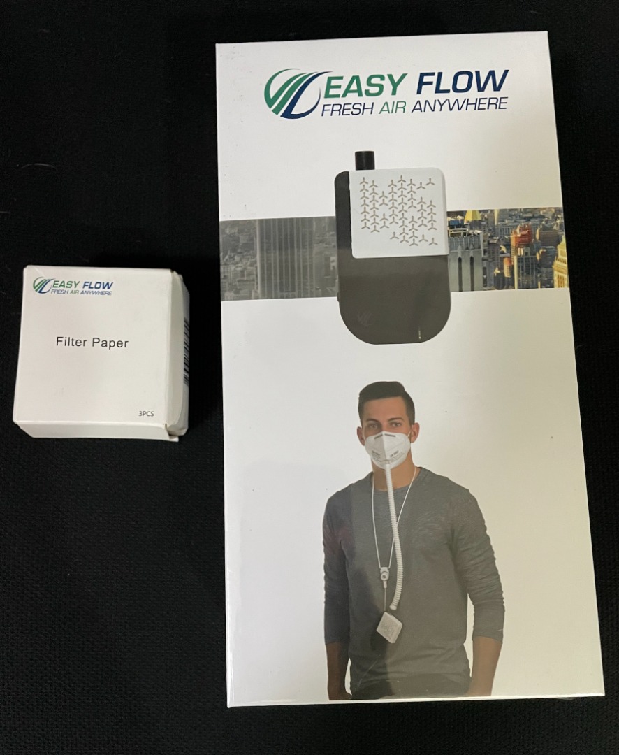 EASY FLOW Personal Air Filter, Health & Nutrition, Face Masks & Face ...