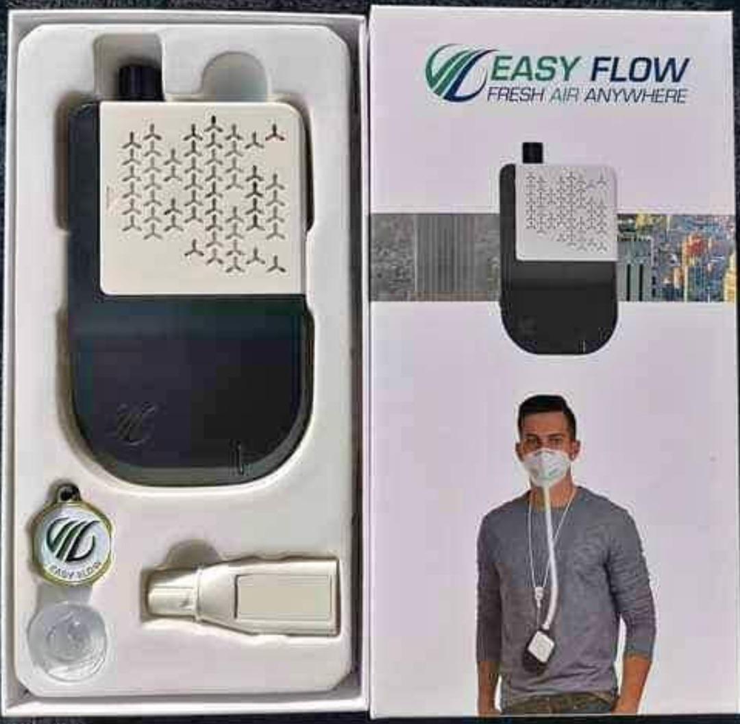 EASY FLOW Personal Air Filter, Health & Nutrition, Face Masks & Face ...