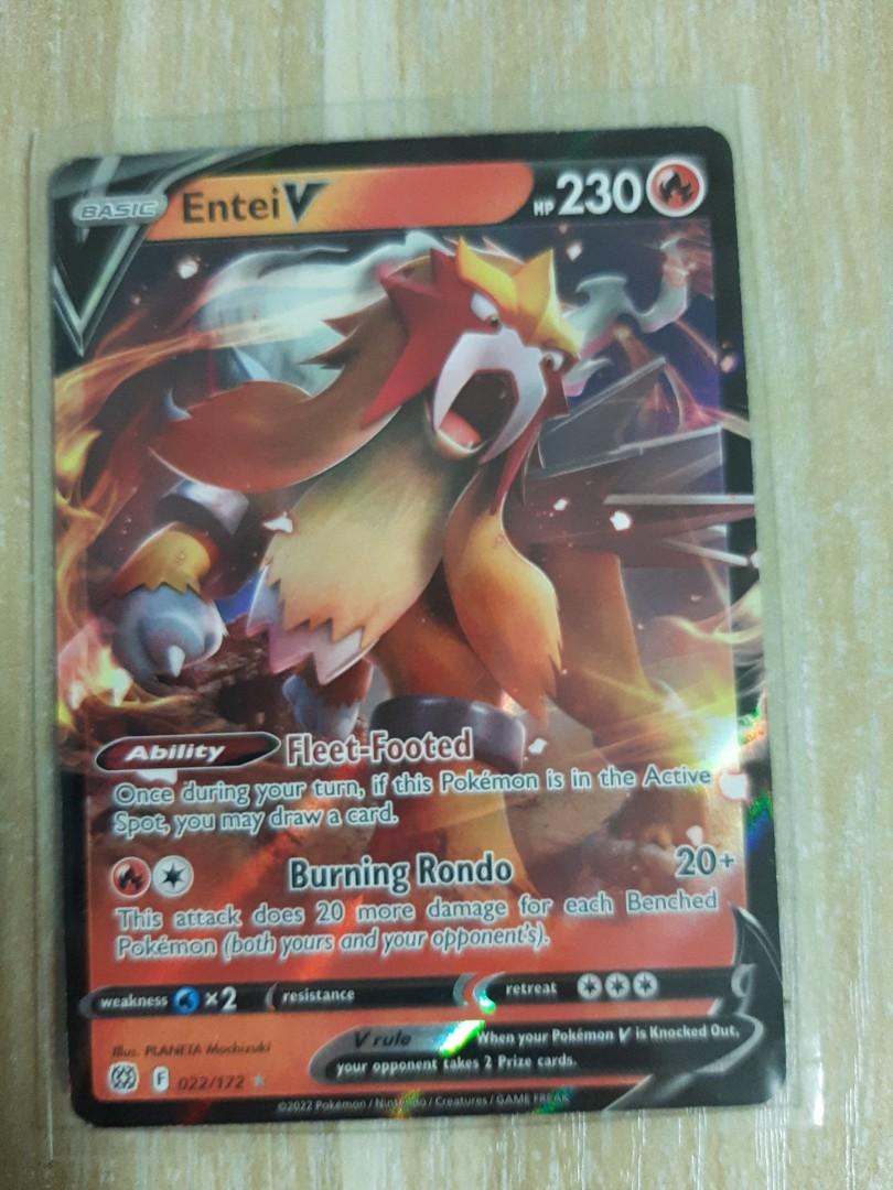 Entei V Brilliant Stars Pokemon TCG, Hobbies & Toys, Toys & Games on ...