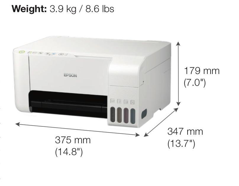 New Epson EcoTank L3156 WiFi All-in-One Ink Tank Printer, Computers ...
