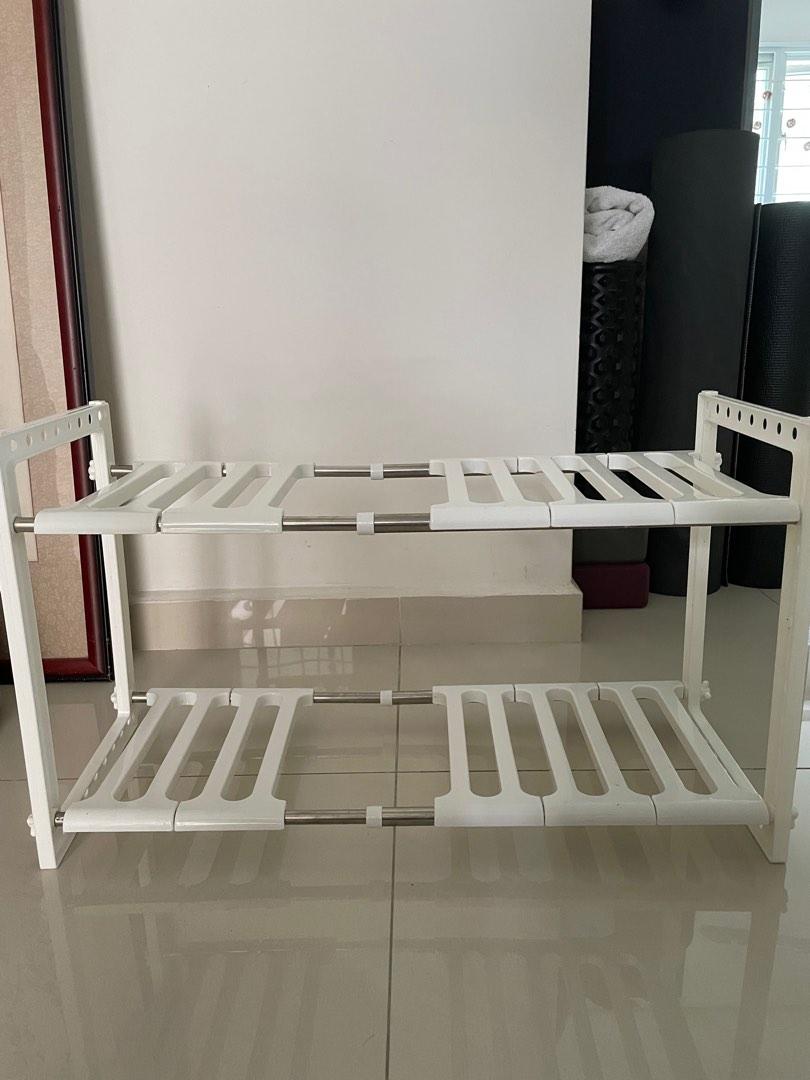 Extendable Plastic Shelf / Rack, Furniture & Home Living, Furniture ...