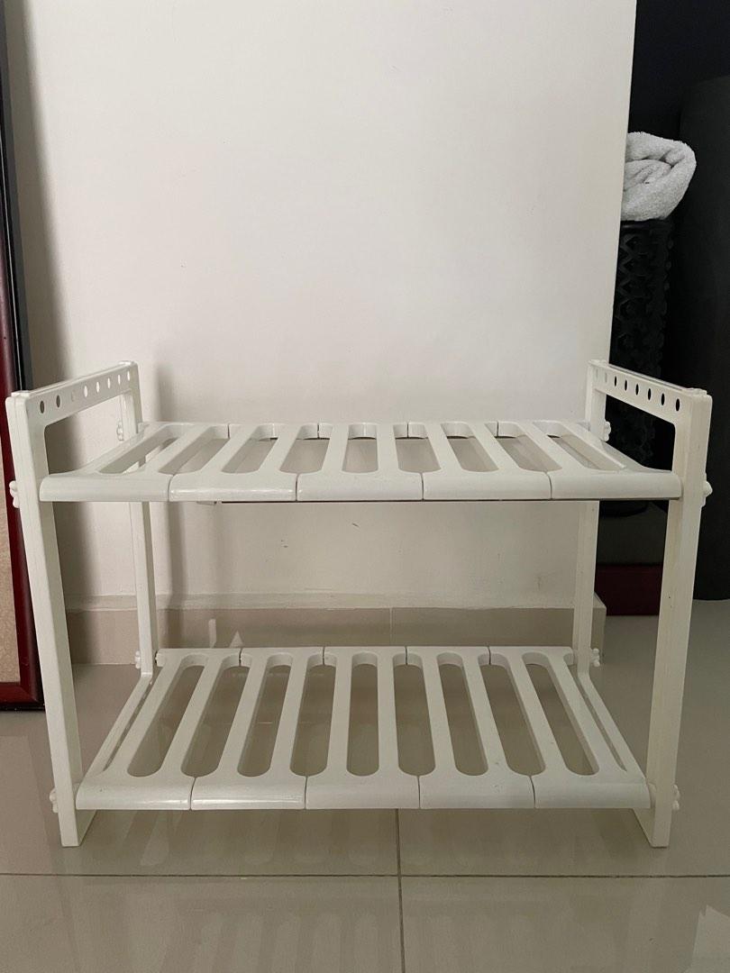Extendable Plastic Shelf / Rack, Furniture & Home Living, Furniture ...