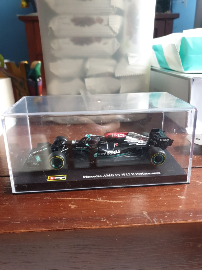 F1 2021 1 43 W12 Lewis Hamilton WITH HELMET AND HARD COVER, Hobbies ...