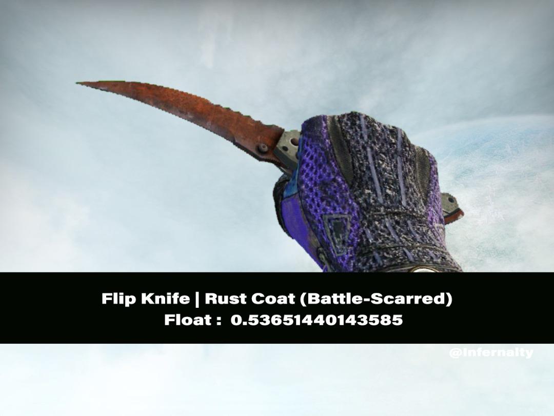 Flip Knife Rust Coat BS CSGO SKINS KNIVES, Video Gaming, Gaming ...