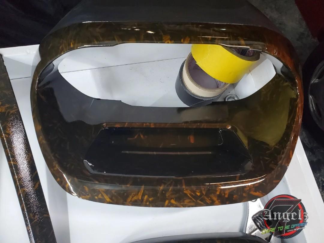 Forged Carbon Hydrographic On Interior Panels, Car Accessories ...