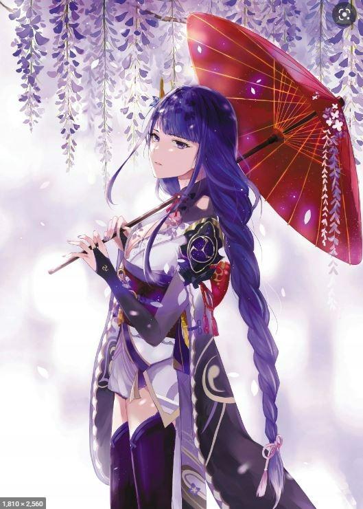 Genshin Raiden Shogun full set cosplay, Hobbies & Toys, Memorabilia & Collectibles, J-pop on ...