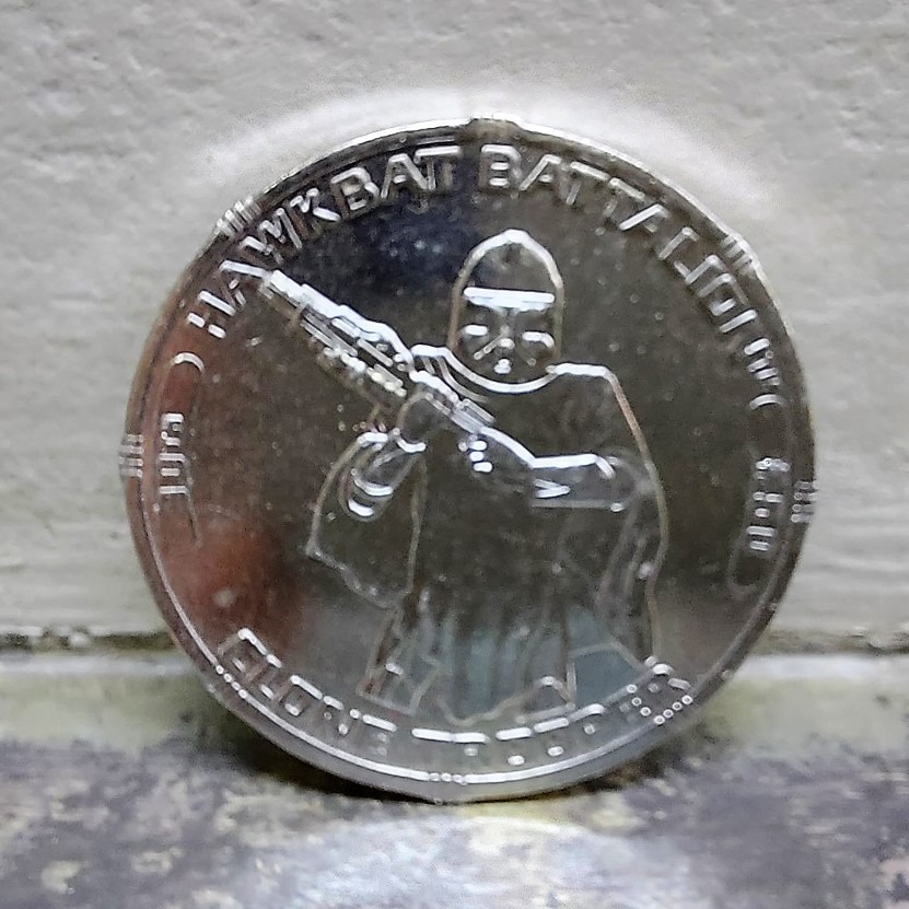 HAWKBAT BATTALION CLONE TROOPER COMMEMORATIVE COIN - Star Wars 30th ...