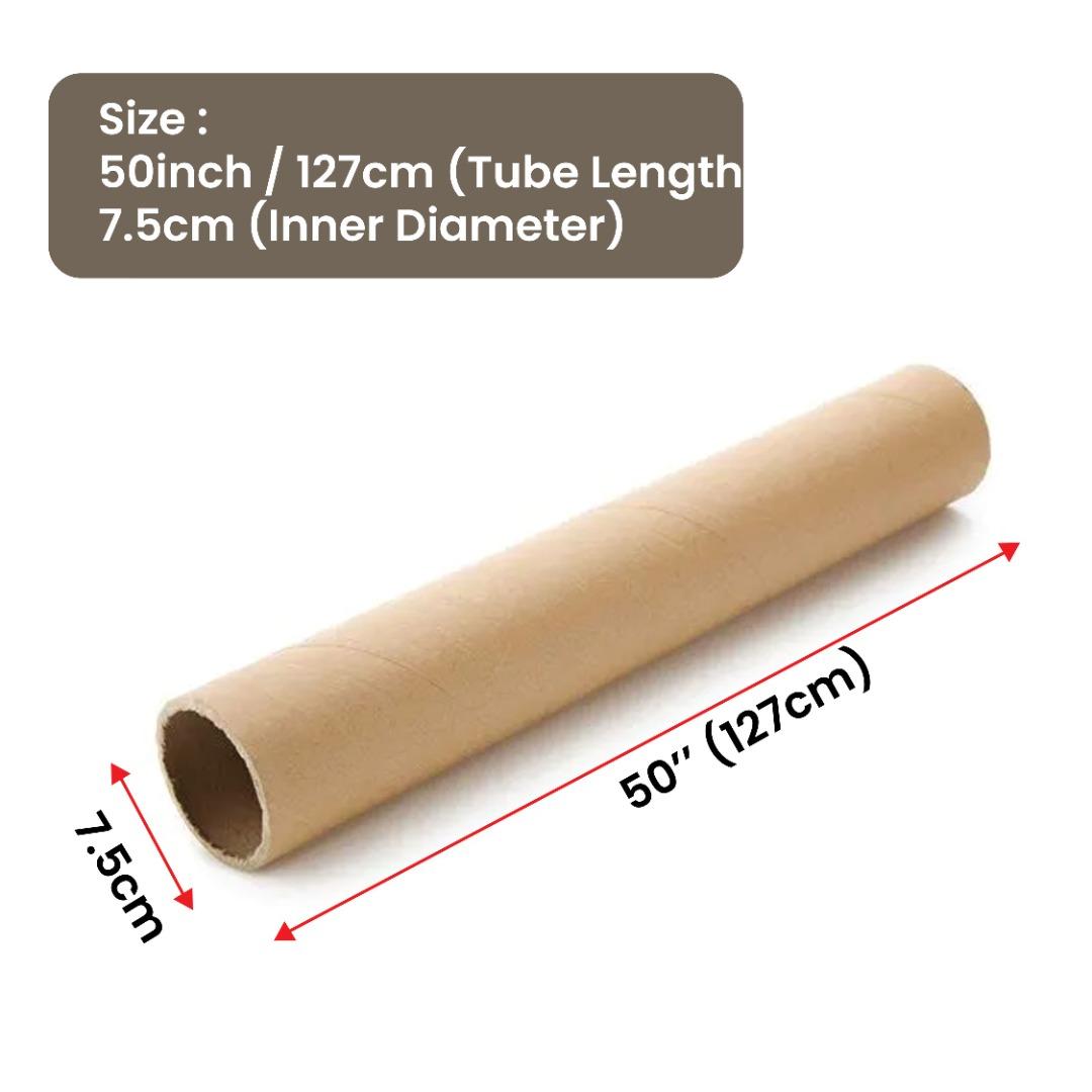 Heavy Duty Cardboard Paper Core Tube / Kotak Silinder Keras Hard Brown ...