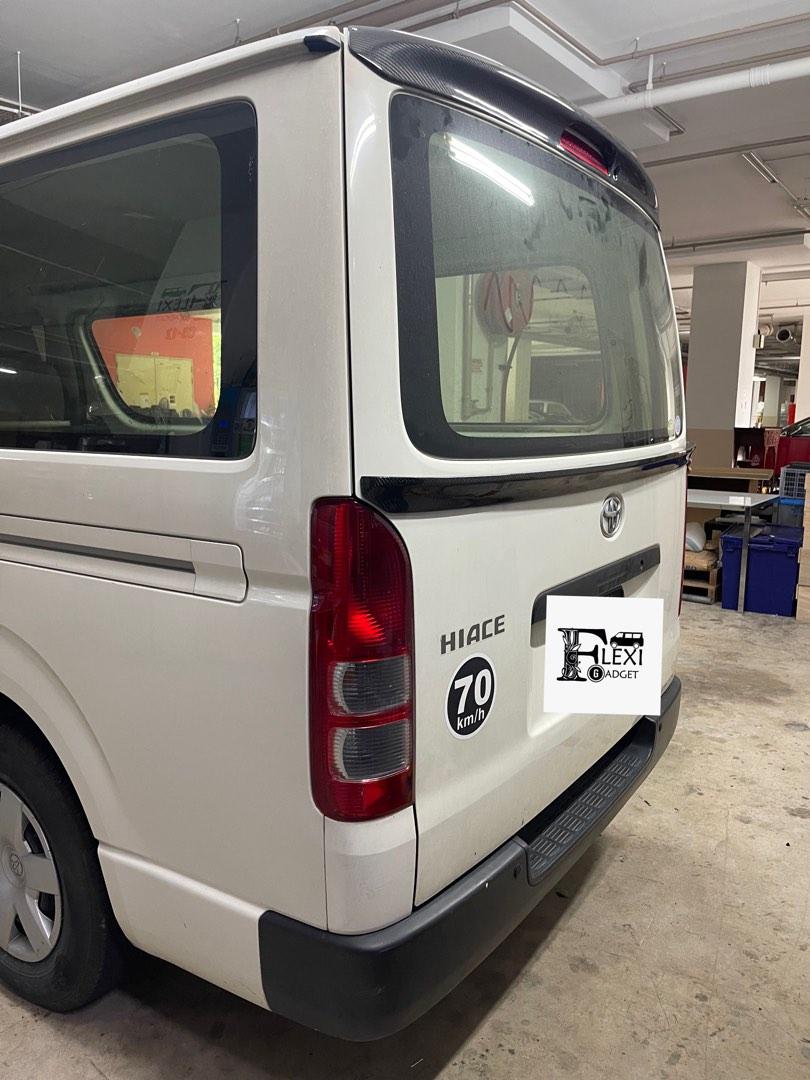 Hiace Rear Mid Spoiler / Hiace Accessories / Hiace Spoiler / Hiace Back ...