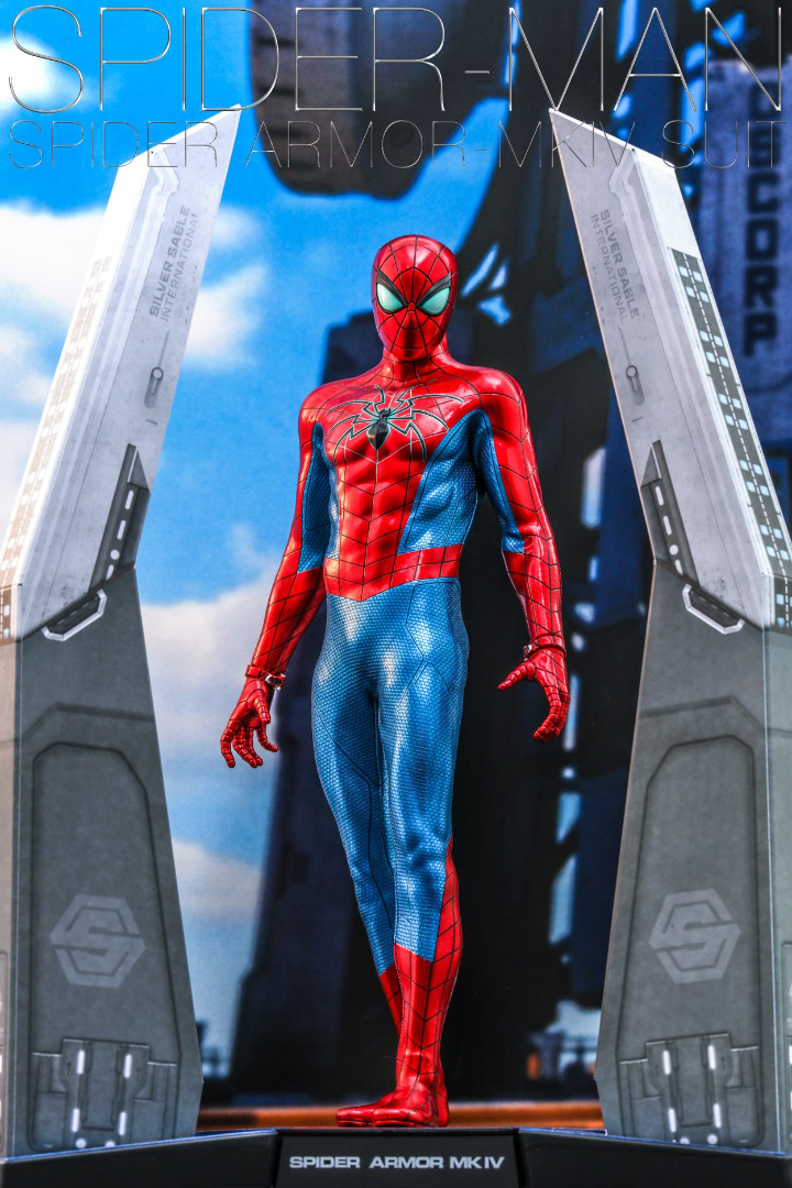 Hot Toys Spider-Man Spider Armor Mark IV Suit - VGM43 - Mk 4, Hobbies ...