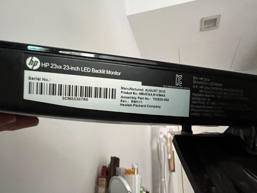 HP 23vx 23inch LED monitor, Computers & Tech, Parts & Accessories ...