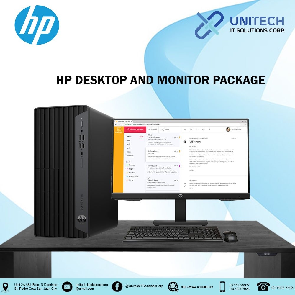 HP DESKTOP AND MONITOR PACKAGE, Computers & Tech, Desktops on Carousell
