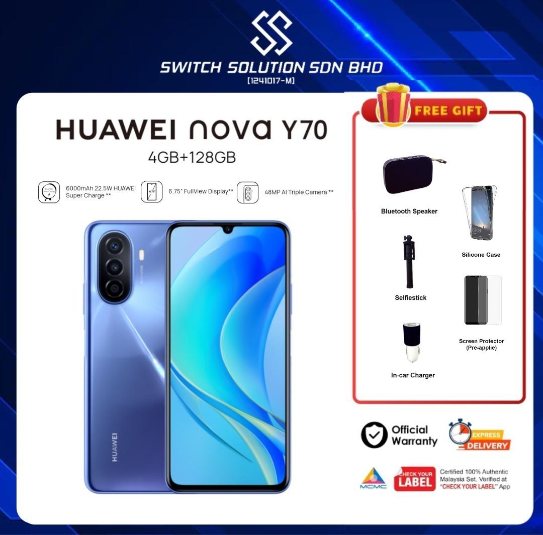 HUAWEI nova Y70 Smartphone | 6.75 inch l 6000mAh l 22.5W SuperCharge l ...