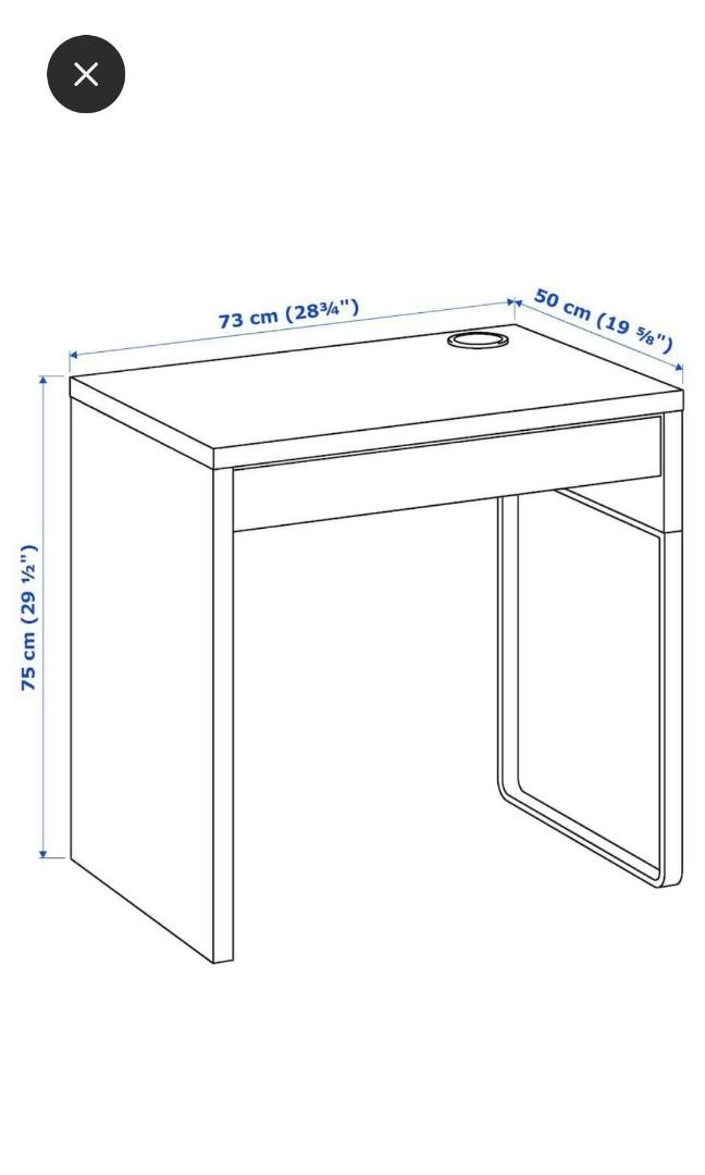 IKEA Micke Desk study table 73*50cm, Furniture & Home Living, Furniture ...