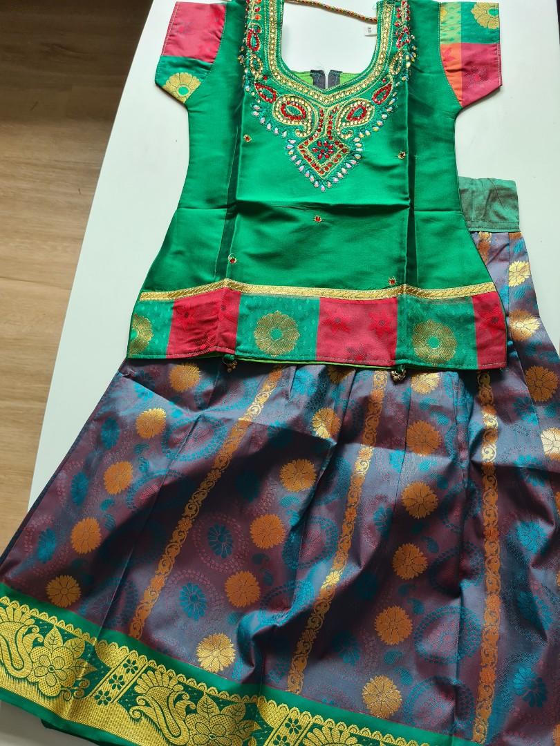 Indian costume Deepavali Saree Kids, Babies & Kids, Babies & Kids ...
