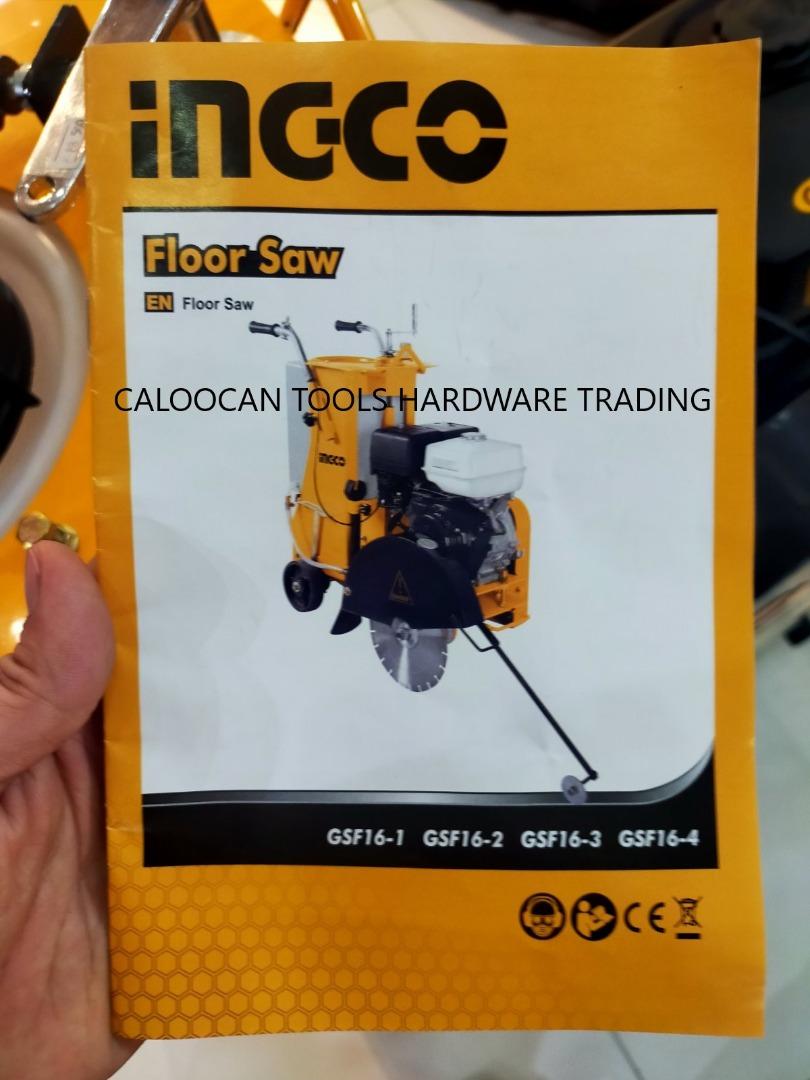 INGCO Gasoline Floor Saw Model: GSF16-2 (13HP), Commercial & Industrial ...