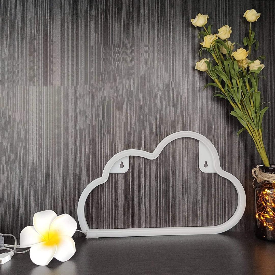 [instock] YIVIYAR Cloud Neon Lights Neon Signs Cloud Pink Neon Wall ...
