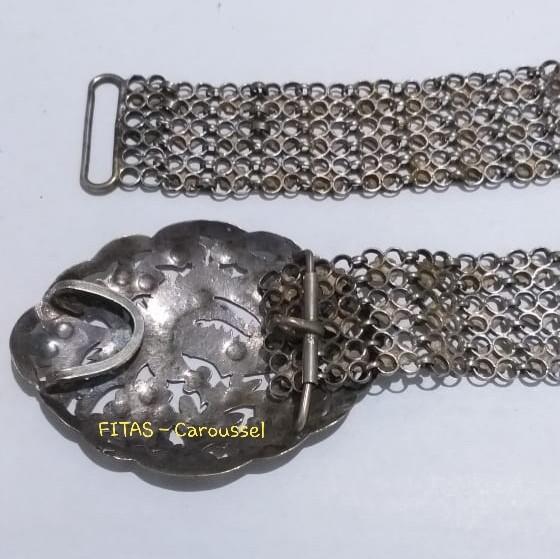 IP.1S-- 1 PC IKAT PINGGANG PERAK KUNO ASLI ANTIK PERANAKAN CHINA DI ...