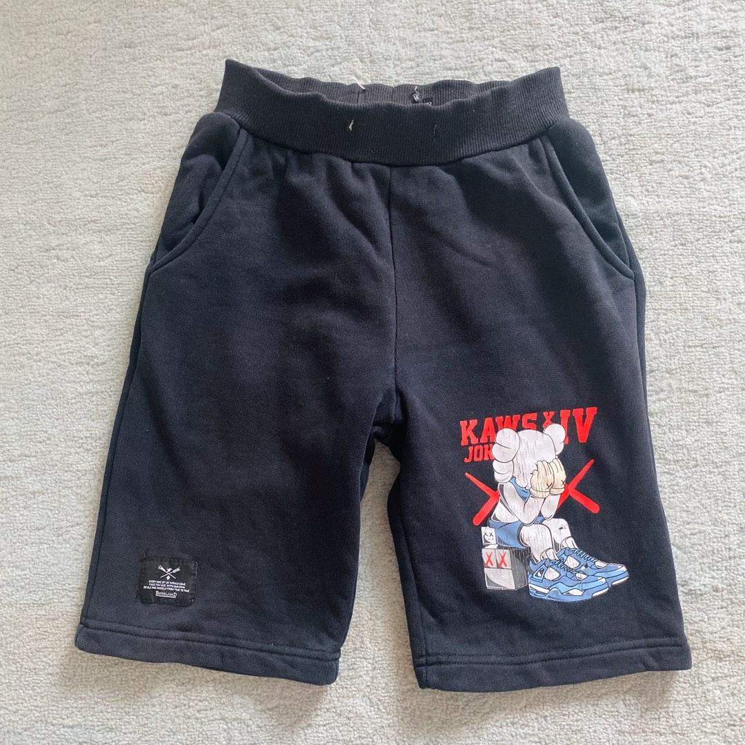 Kaws Boysland Kids Shorts Boy Black Pants KAWS x IV, Babies & Kids ...