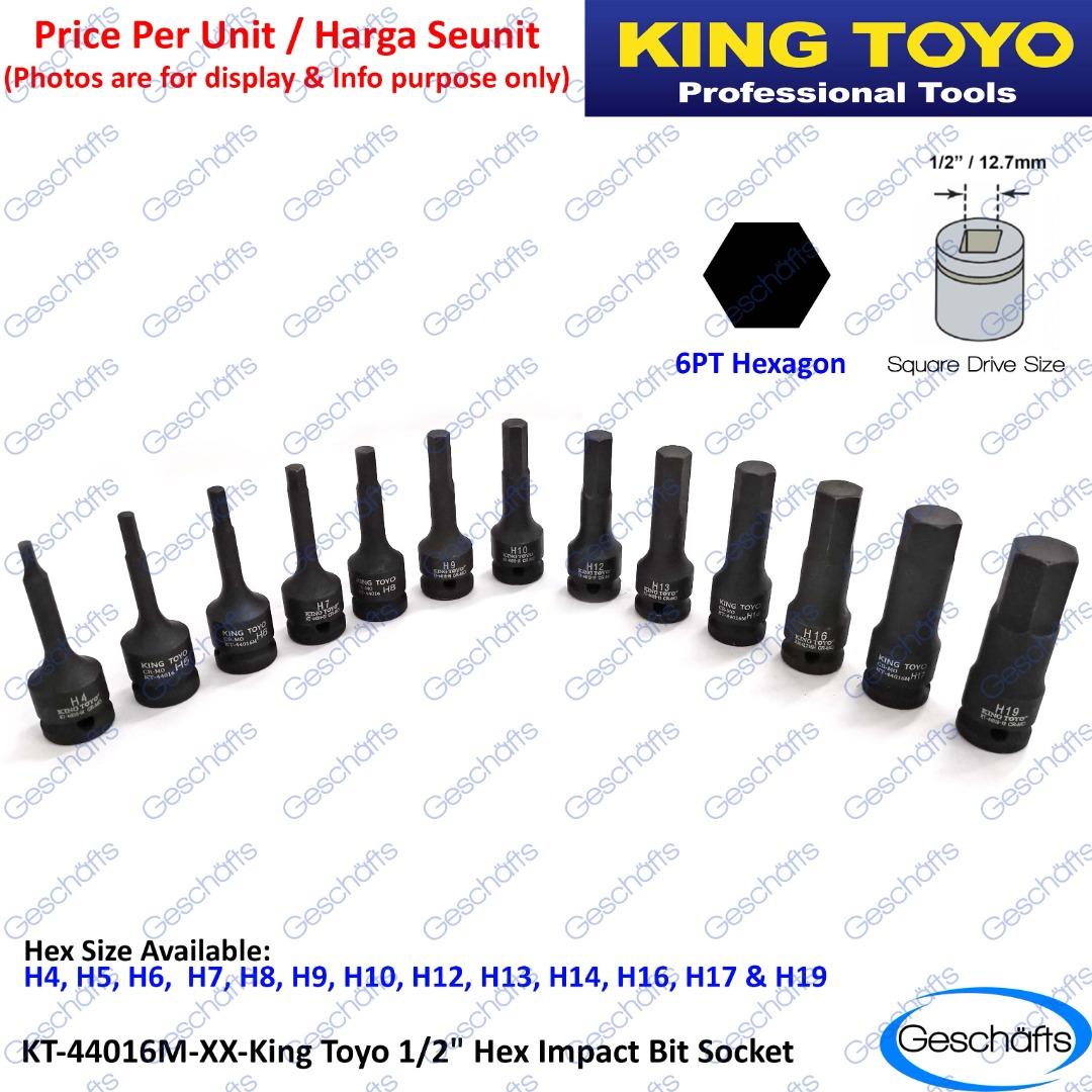 King Toyo 1 2dr Impact Torx Bit Socket Set Furniture And Home Living