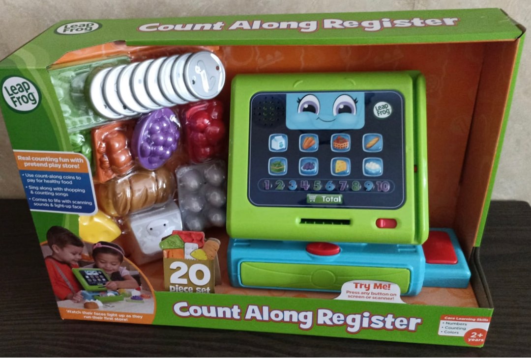 Leapfrog count along cash register, 兒童＆孕婦用品, 嬰兒玩具 - Carousell