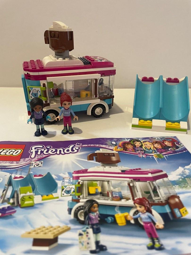 Lego Friends Winter Set: Winter Cabin (41323), Hot Chocolate Truck ...