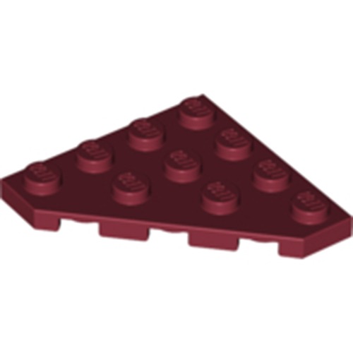 LEGO Parts 30503 Corner Plate 45 Degree 4x4 Dark Red 4539070, Hobbies ...