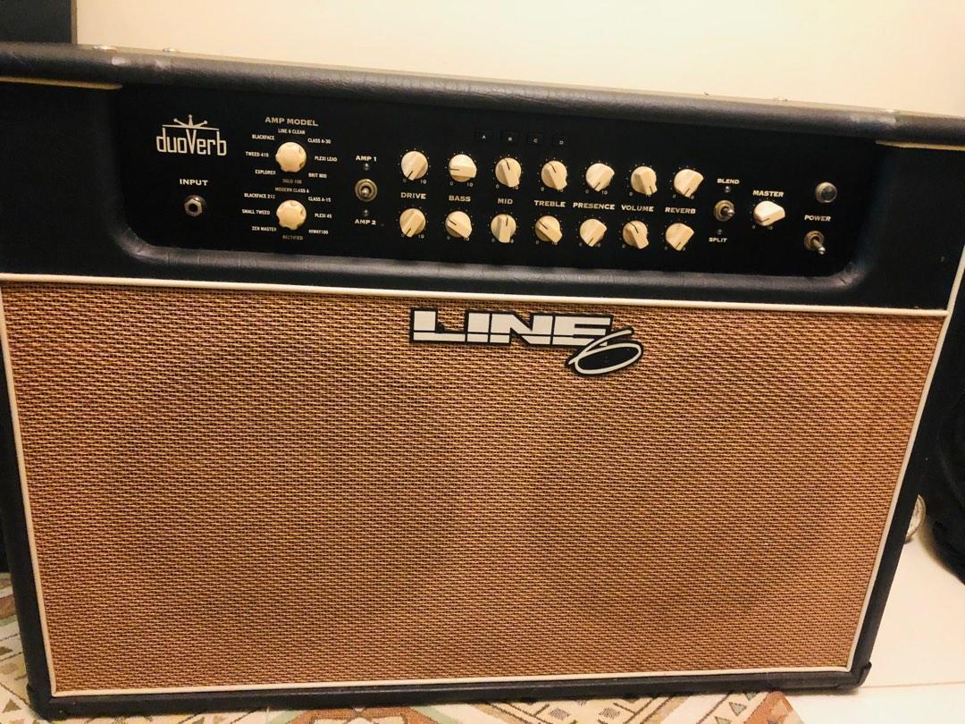 Line 6 Duoverb combo 100-Watt 2x12” Stereo Digital Modelling Guitar Amp, 興趣及遊戲, 音樂樂器 & 配件, 樂器 ...
