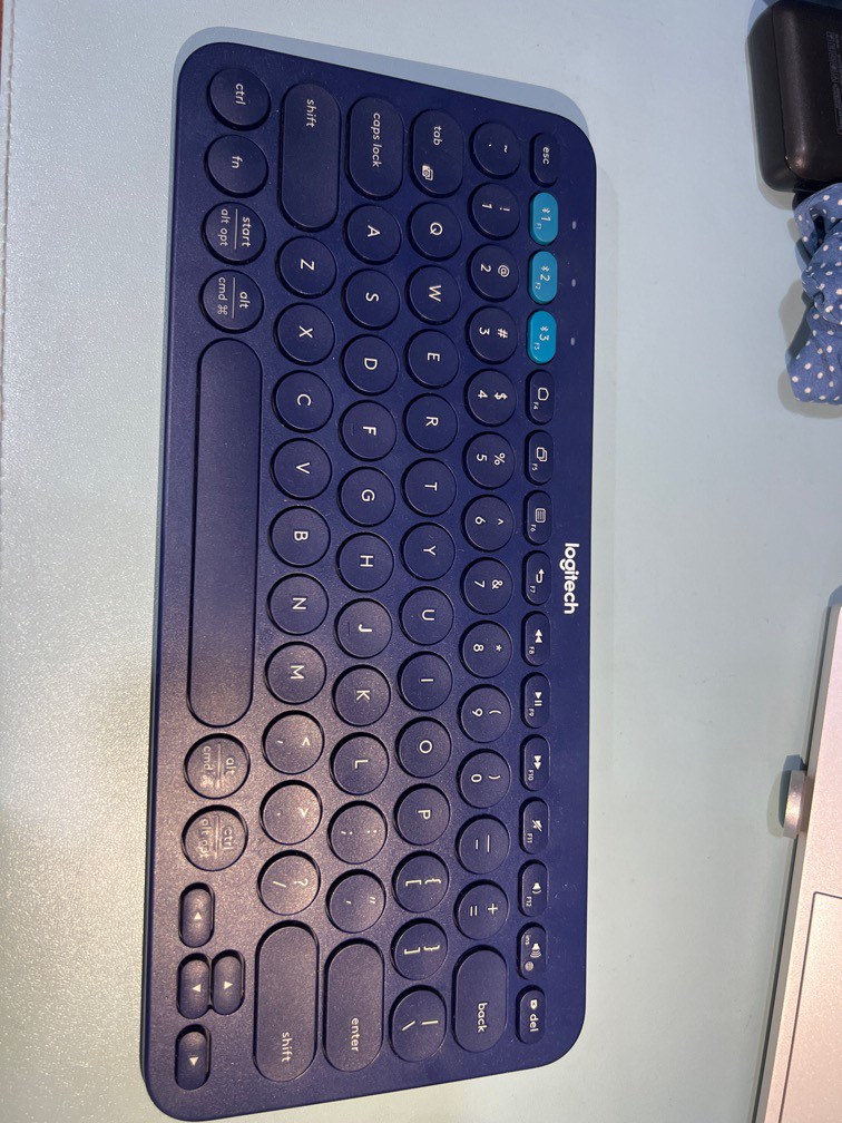 Logitech K380 Bluetooth Keyboard Blue, Computers & Tech, Parts ...