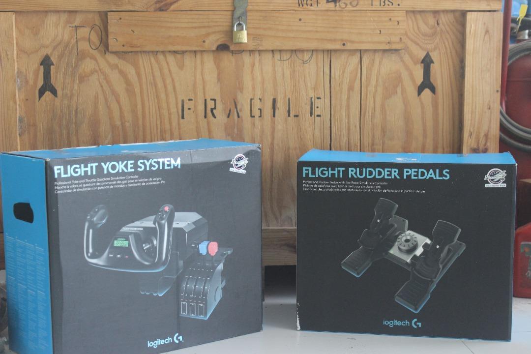 Logitech Saitek Flight Simulator Bundle #genzboss, Video Gaming, Gaming ...