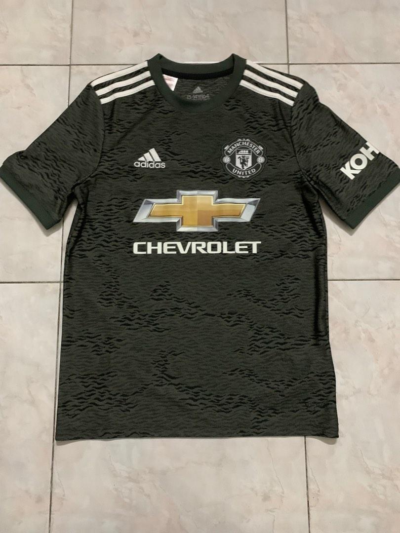 man utd 20/21 away kit fans issue (original), Men's Fashion, Activewear ...