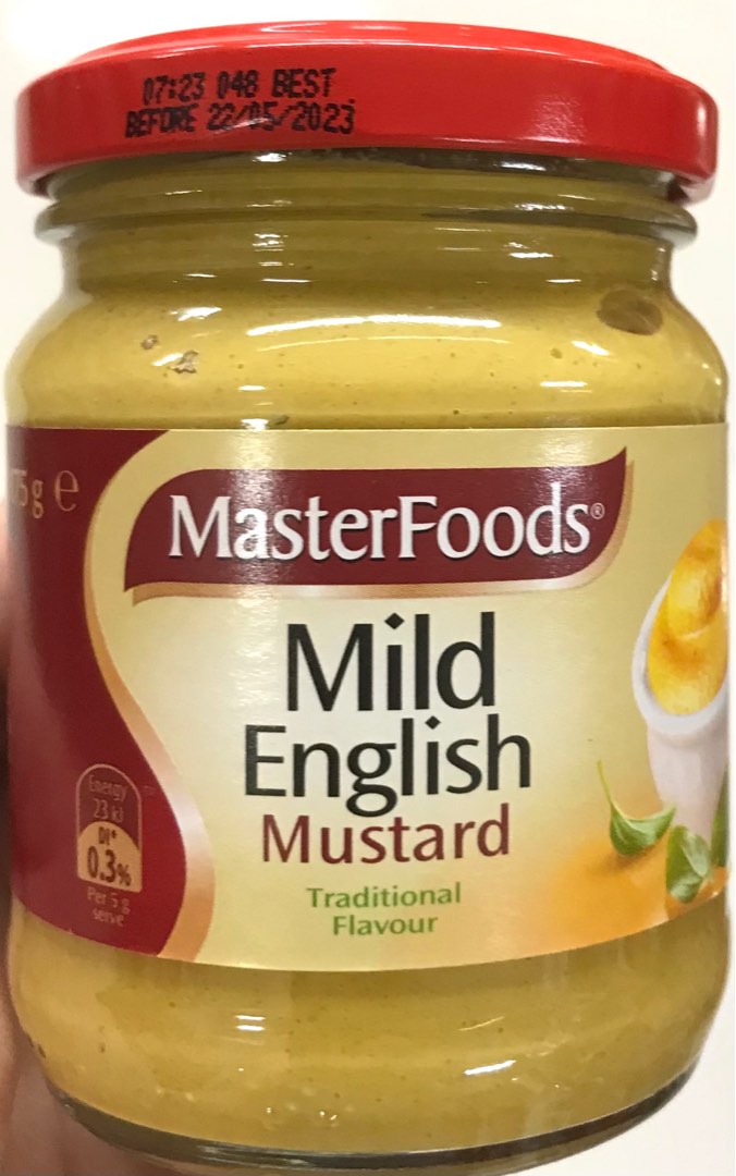 Masterfoods Mild English Mustard 175g, Food & Drinks, Packaged ...