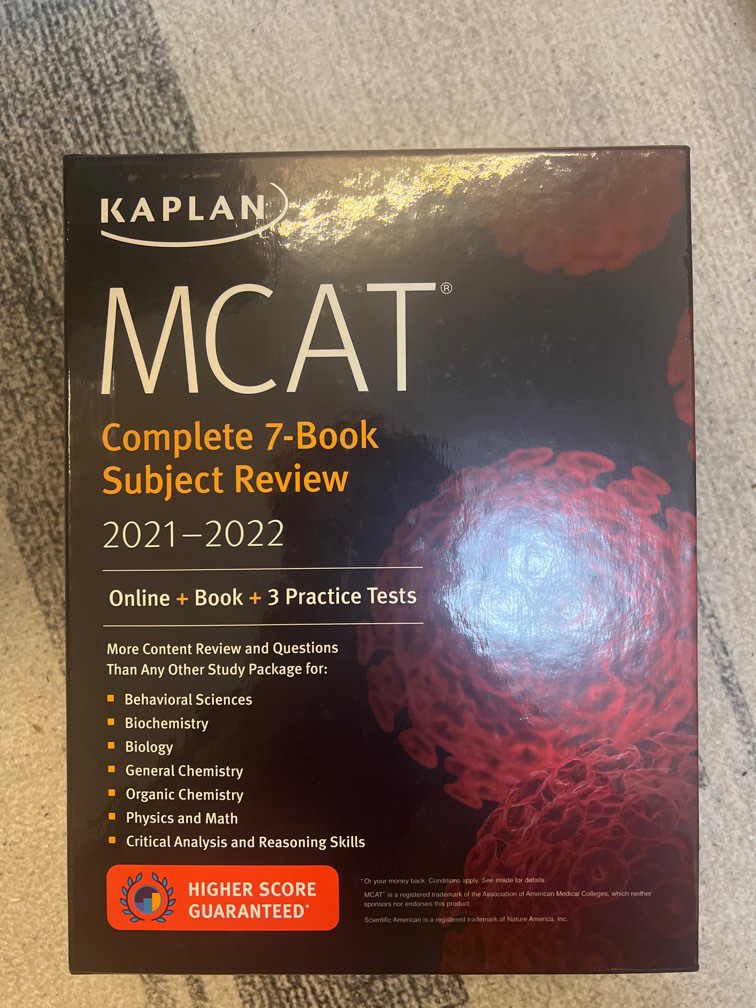 MCAT Complete 7-book Subject Review 2021-2022, Hobbies & Toys, Books ...