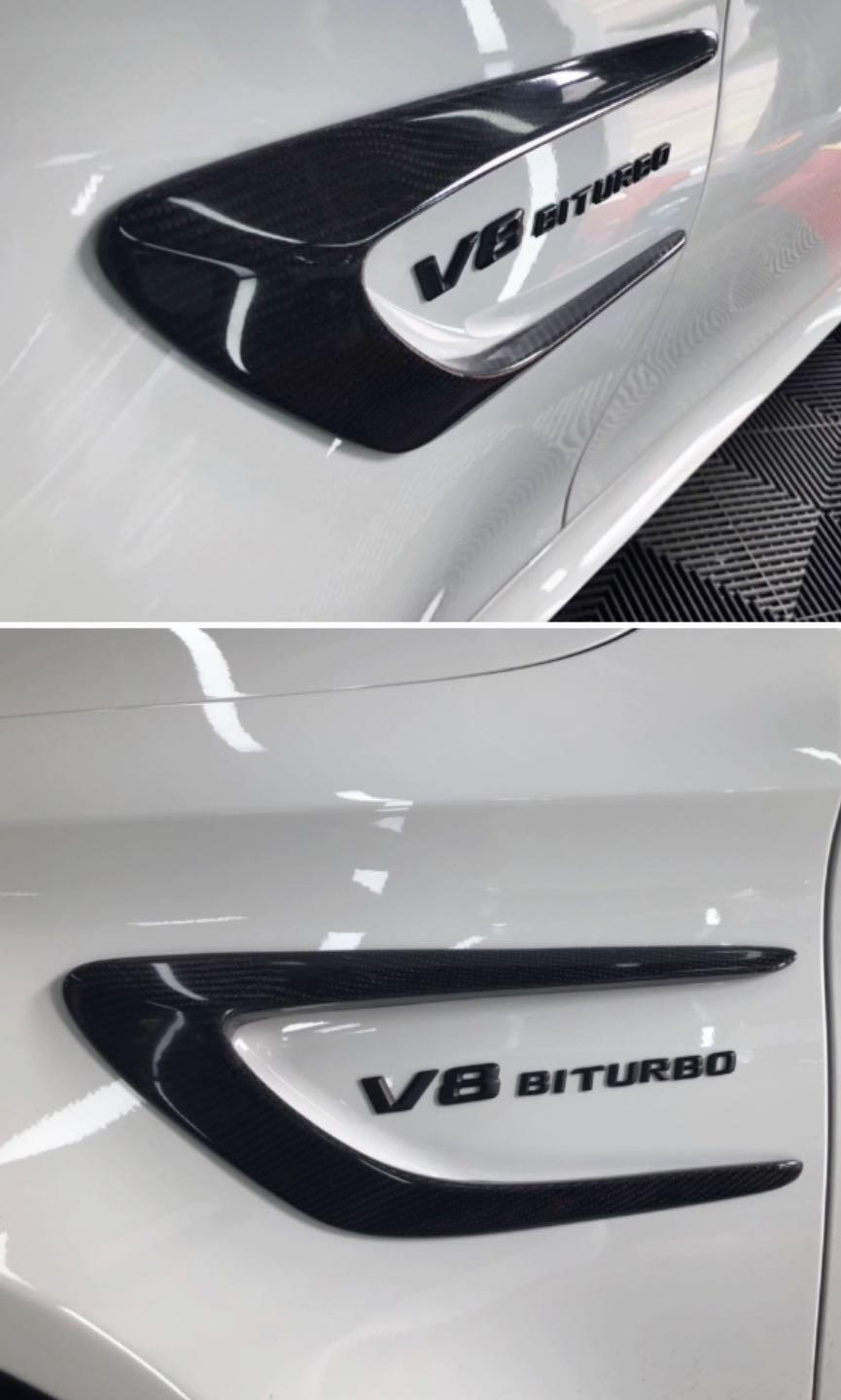 Mercedes C class C63 Coupe carbon fibre side carnards, Car Accessories ...