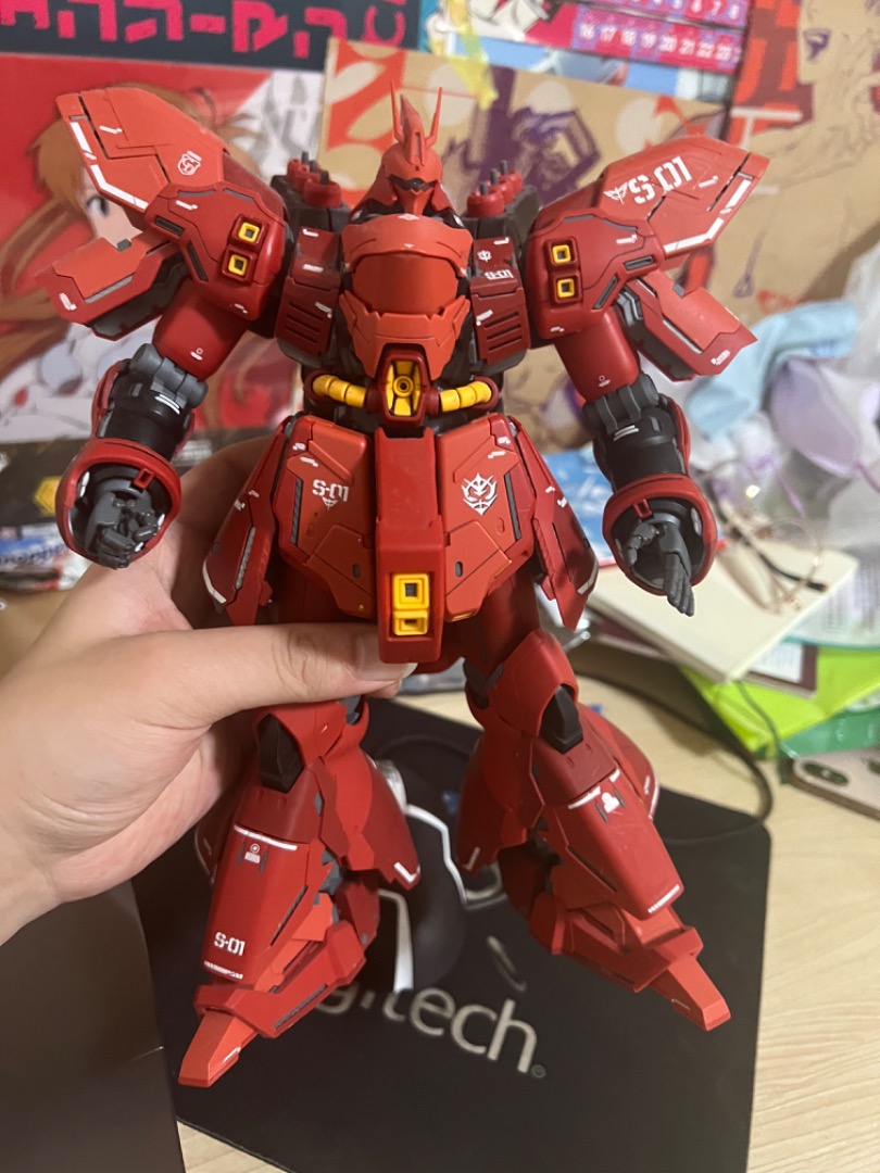 Gundam Mg Ka Sazabi (built), Hobbies & Toys, Toys & Games on Carousell