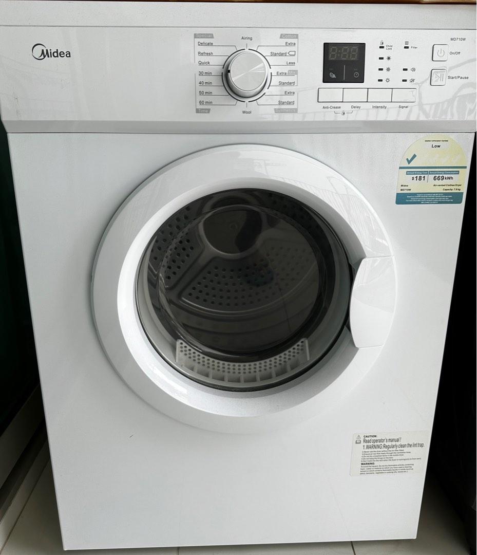 Midea Front Load Dryer (7kg), TV & Home Appliances, Washing Machines ...