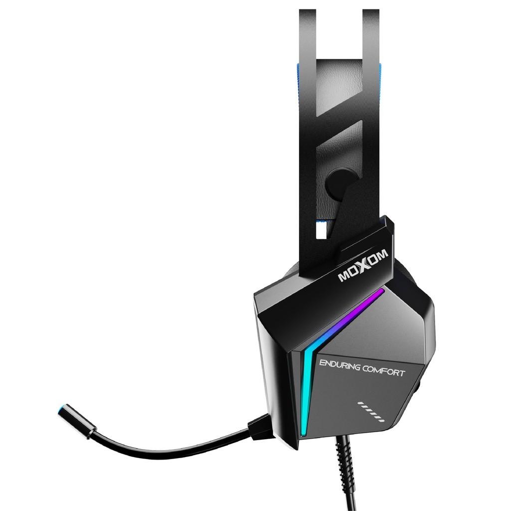 MOXOM MX-Ep43 EP43 Gaming Headphone Over Ear Headset with Mic LED Light ...