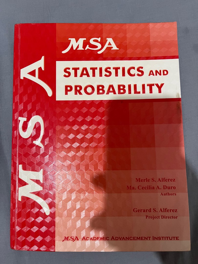 MSA STATISTICS AND PROBABILITY, Hobbies & Toys, Books & Magazines ...