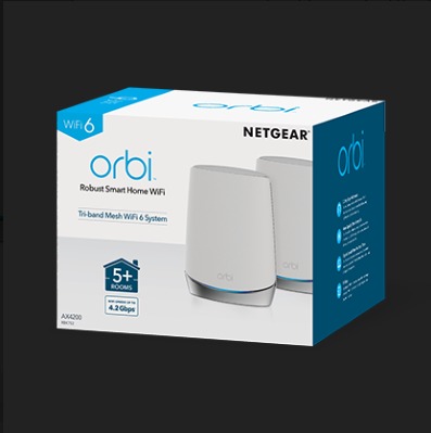 Netgear Orbi RBK752 AX4200 2 Pack WiFi 6 Tri-Band Mesh WiFi, Computers ...