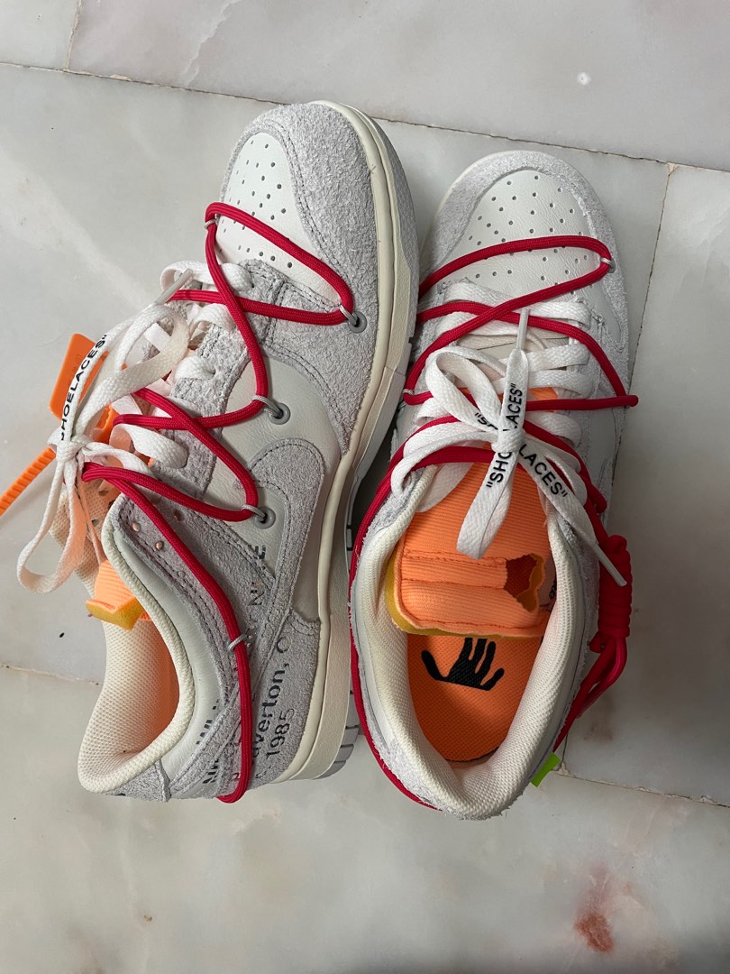 nike sb off white, Men's Fashion, Footwear, Sneakers on Carousell