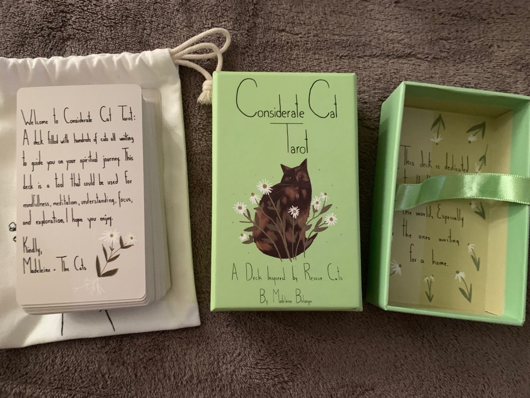 OOP Considerate Cat Tarot 1st Ed, Hobbies & Toys, Toys & Games on Carousell