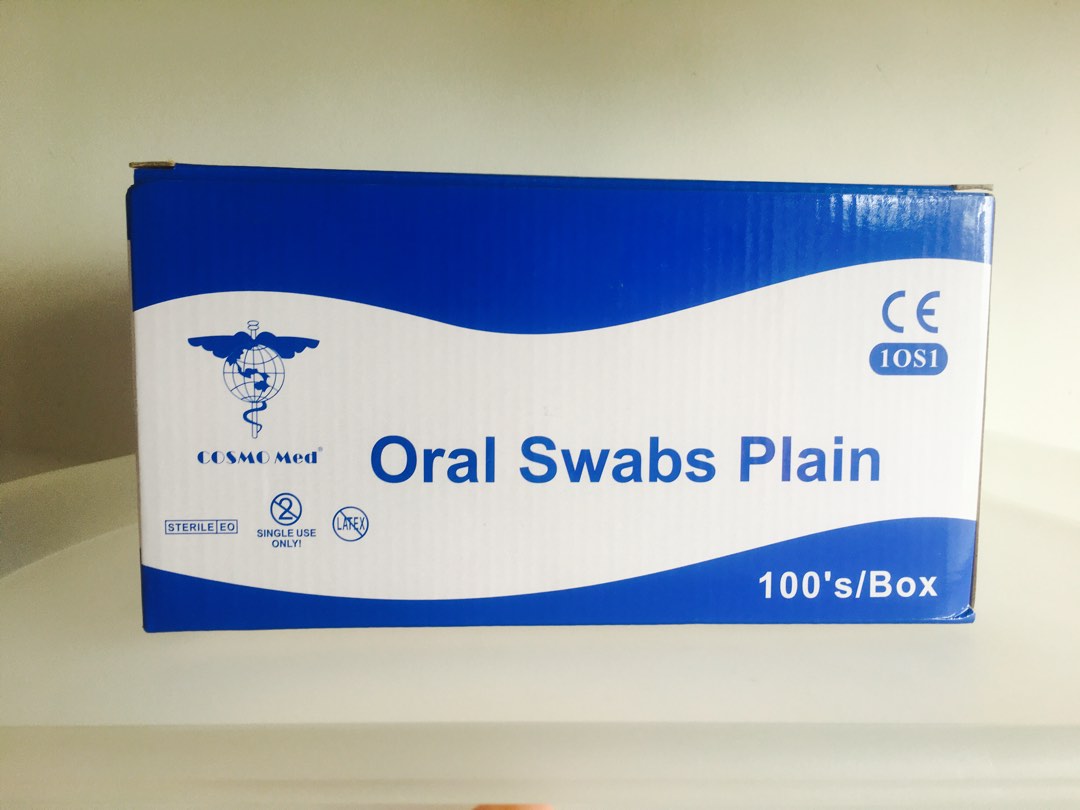 Oral Swabs Plain Cosmo Med, Health & Nutrition, Medical Supplies ...