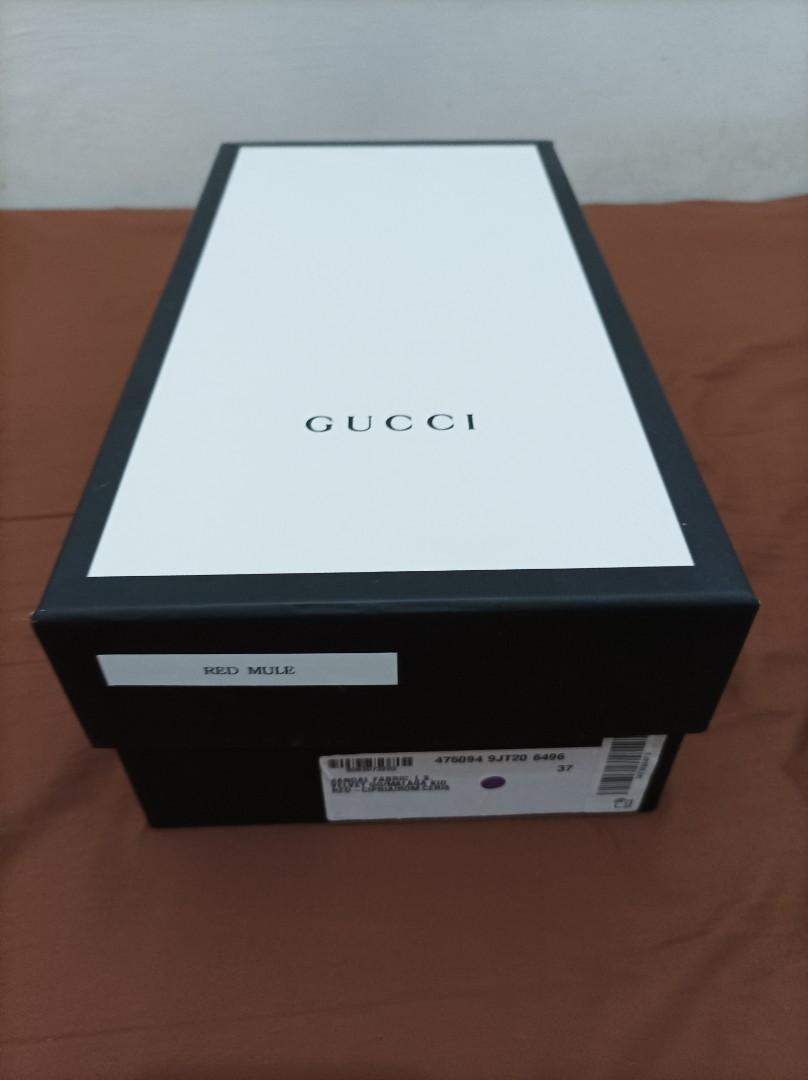 Original Gucci shoe box with card, Luxury, Bags & Wallets on Carousell