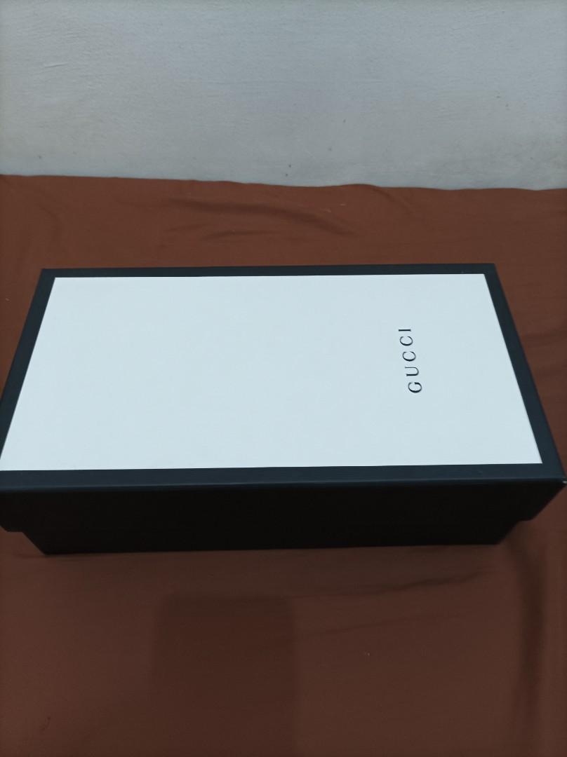 Original Gucci shoe box with card, Luxury, Bags & Wallets on Carousell