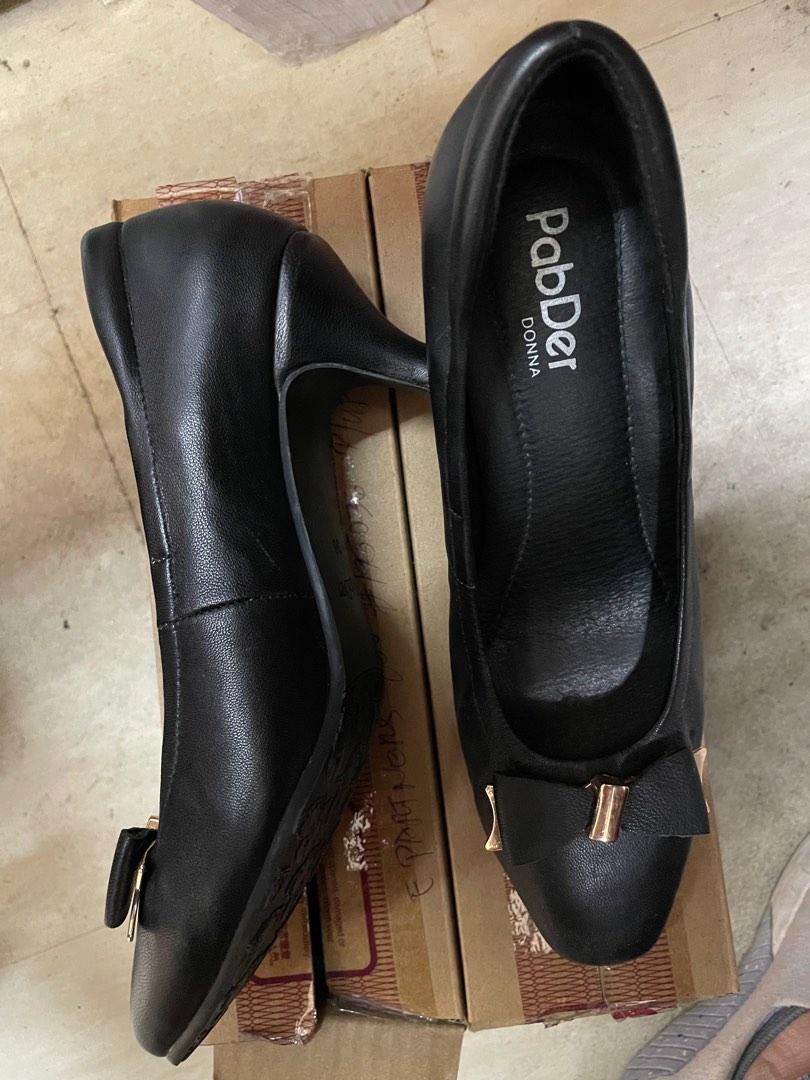 Pabder Black Shoes, Women's Fashion, Footwear, Heels on Carousell