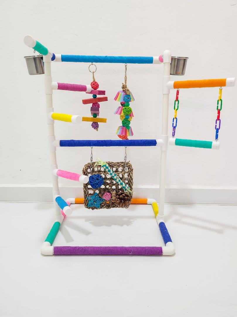 Parrot PVC Play Gym - Chub Chub Playground, Pet Supplies, Homes & Other ...