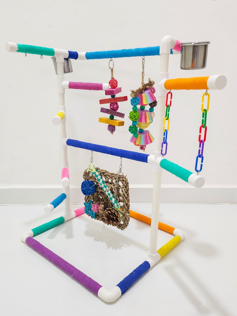 Parrot PVC Play Gym - Chub Chub Playground, Pet Supplies, Homes & Other ...