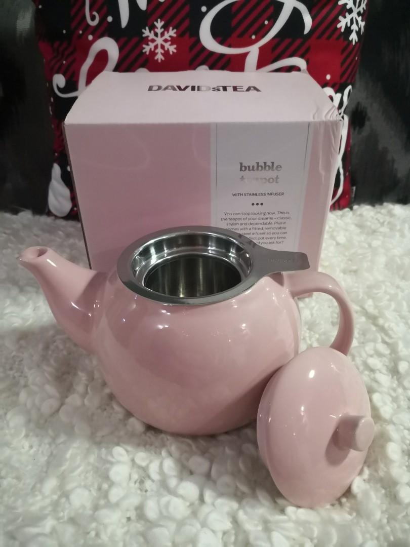 Pink Bubble Teapot with Stainless Steel Infuser by David's Tea Canada ...