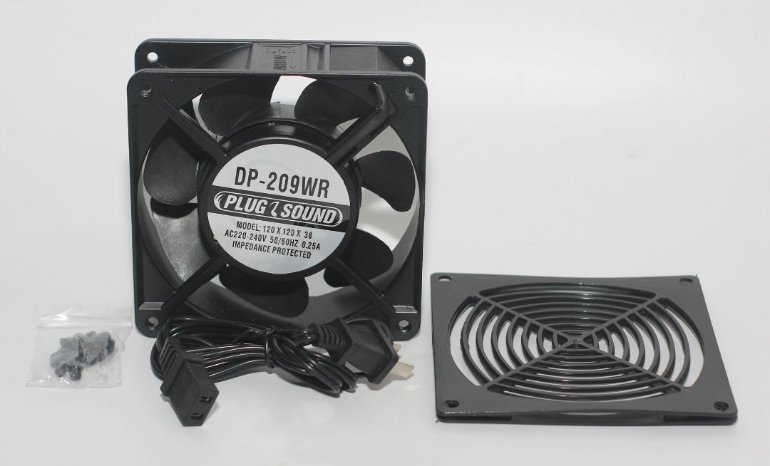 PLUG and SOUND EXHAUST FAN DP-209WR, 220-240V 0.25A 120x120x38mm ...