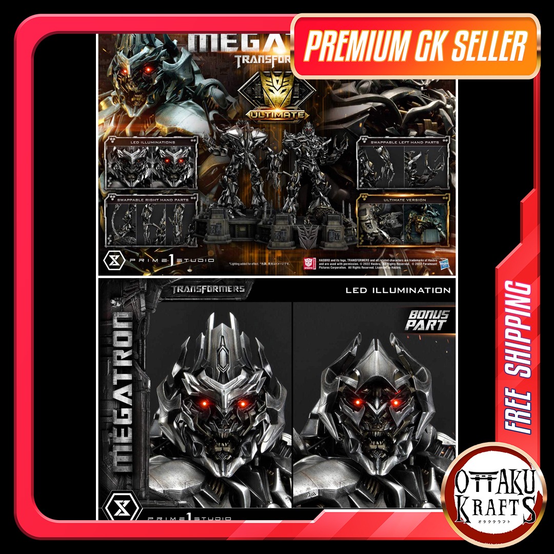 【PO 】Megatron | Prime 1 Studio【FREE Shipping】Transformers GK Figurine ...